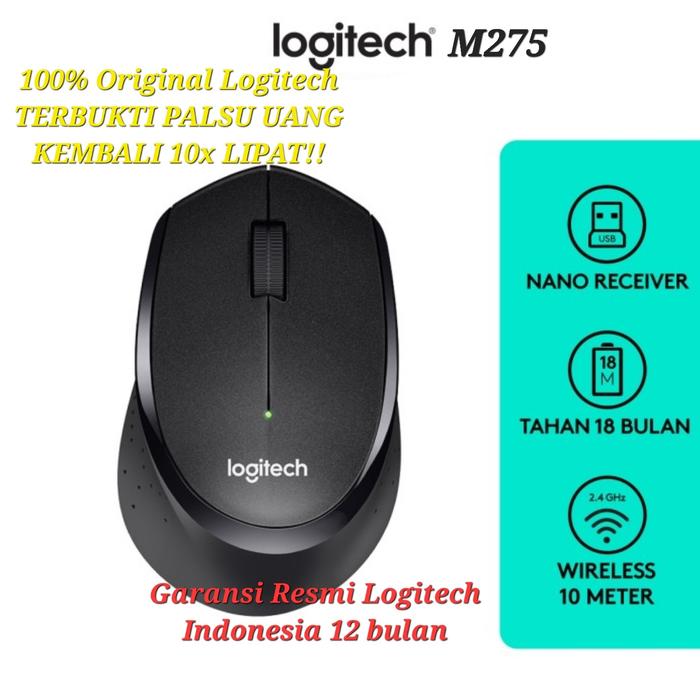 Promo Logitech M275 Wireless Mouse Logitech Wireless Mice M275 Mouse M ...