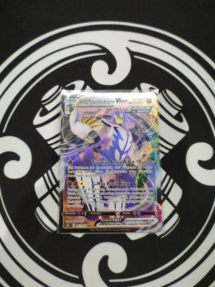 Jual Kartu Pokemon TCG Urshifu Serangan Beruntun VMax RRR Master ...