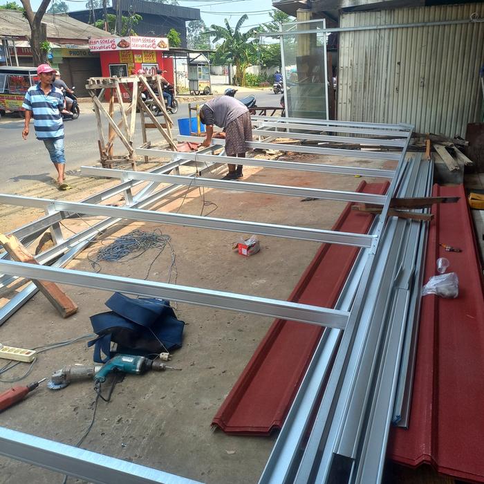 Jual Kanopi baja ringan atap spandek bentangan panjang - Kota Tangerang ...