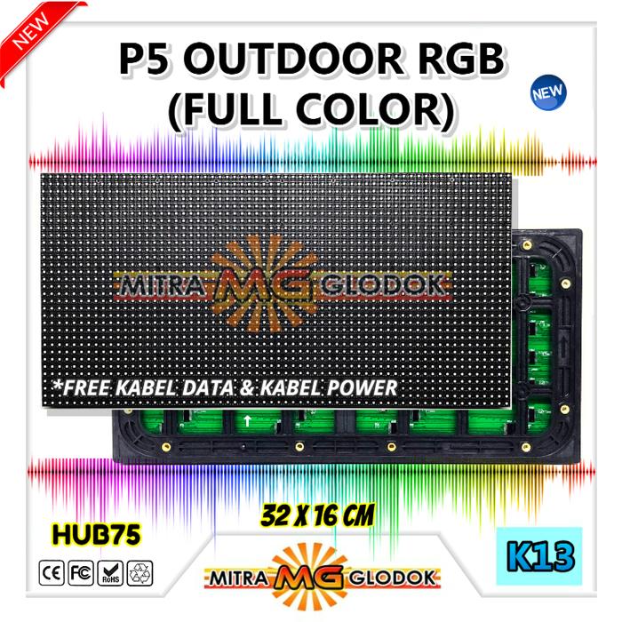 Jual LED DISPLAY PANEL MODUL P5 OUTDOOR RGB - FULL COLOR HUB 75 - K13 ...