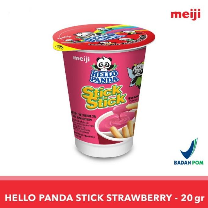 Jual Hello Panda Cup 20gr - Biskuit Stick / Dip Dip Coklat / Strawberry ...