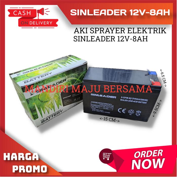 Jual Aki sprayer elektrik 12v 8ah / Aki kering 12v 8AH / Aki Tangki Sprayer - Kab. Bogor ...
