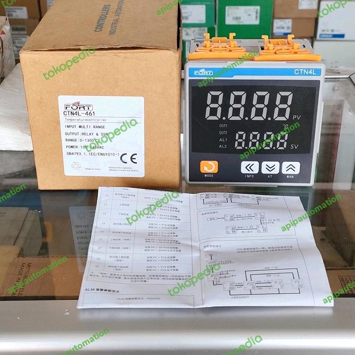 Jual TEMPERATUR CONTROL FORT CTN4L-461 96x96 OUTPUT SSR/RELAY - Kab. Tangerang - apipautomation ...