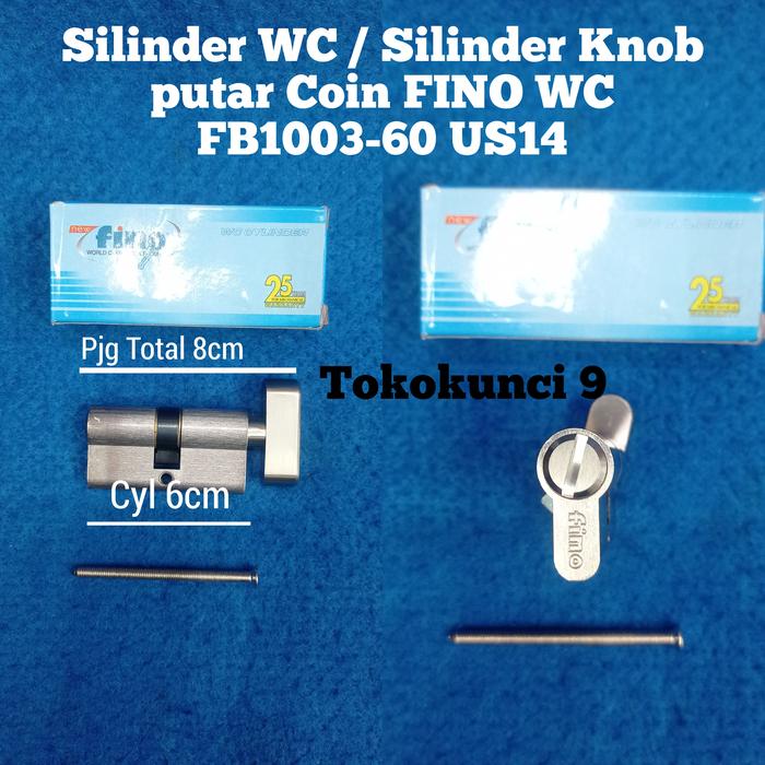 Jual Knob Cylinder WC Fino wc FN1003-60 US14 - Silinder Kamar Mandi ...