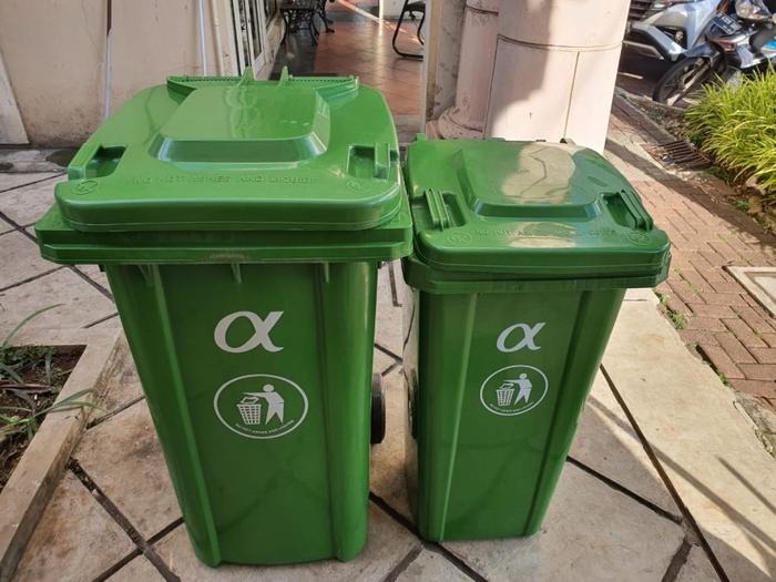 Jual Dustbin 120 liter Green Hdpe 100% Italy - 120 ltr - Kota Tangerang ...