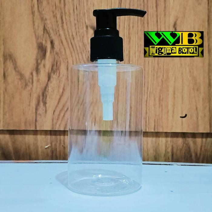 Jual Botol Pump 250 ML / Botol PET 250ml RFS Tutup Pump Lotion - HITAM AMBER - Kab. Bogor ...