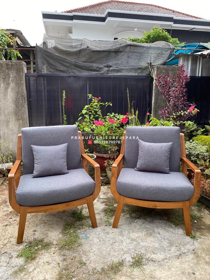 Jual sofa santai minimalis / kursi teras jati / kursi teras minimalis ...
