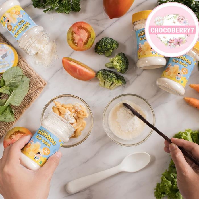 Promo BUMBOO Keju Bubuk Asli MPASI Bayi 8m+ Cheese Powder Keju Tabur ...