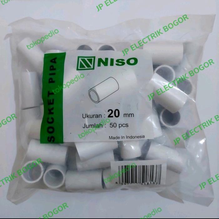 Jual Sok Pipa Conduit Niso 20mm/Socket Pipa Conduit 20mm Niso - Kab ...