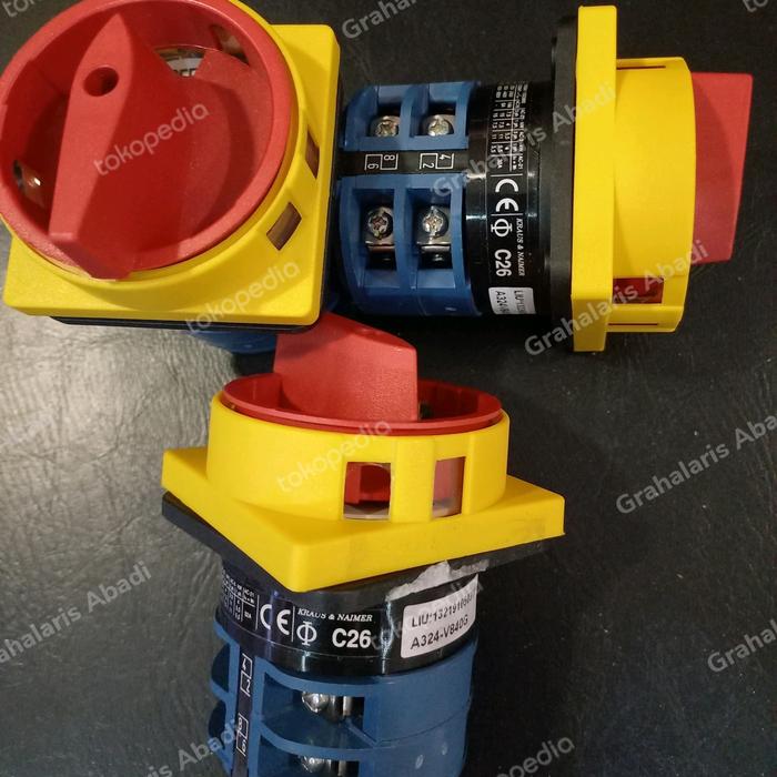 Jual main switch 32A 4pole C26 A324 V840G Kraus Naimer off on posisi ...