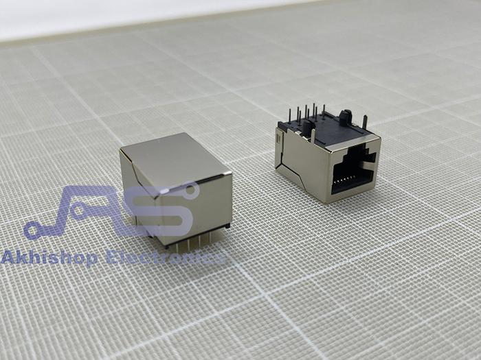 Jual Konektor RJ45 Female PCB Ethernet Socket 57 59 8P8C - Type 59 ...