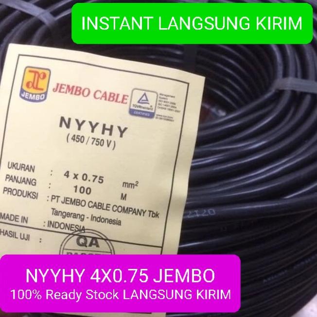 Jual KABEL NYYHY 4x0.75 4X0,75 JEMBO @50Mtr (BISA PPN) - Kab. Bekasi - SINAR MURIA SEJAHTERA ...