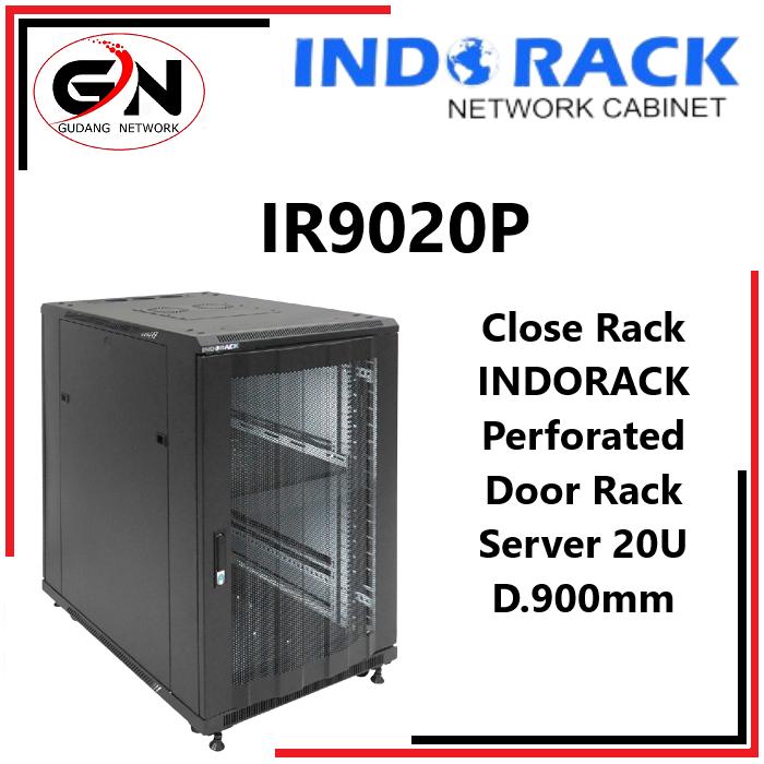 Jual Close Rack INDORACK Perforated Door Rack Server 20U D.900mm ...