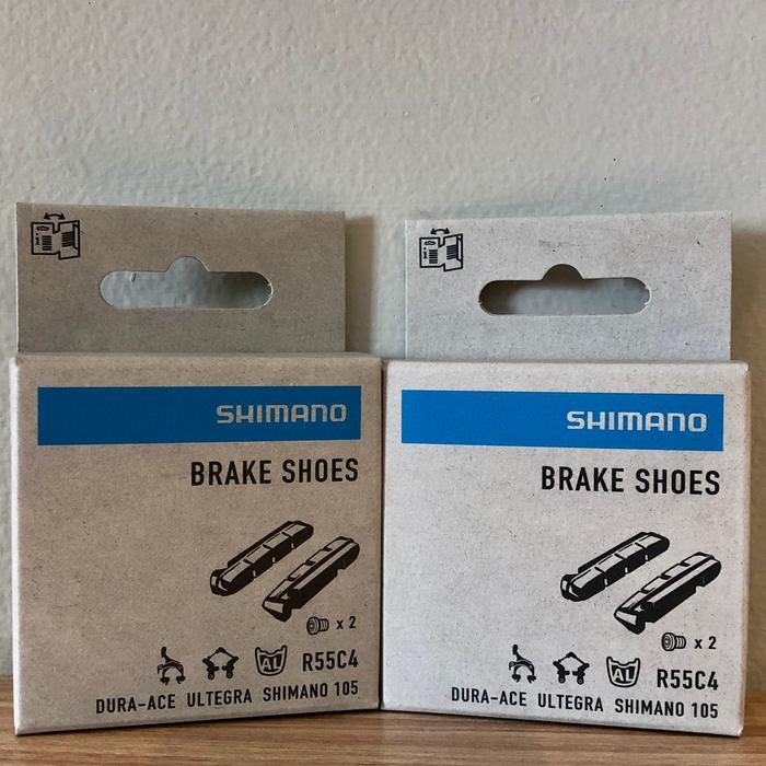 Jual Shimano Brake Shoes R55C4 For Dura-Ace and Ultegra Shimano 105 ...