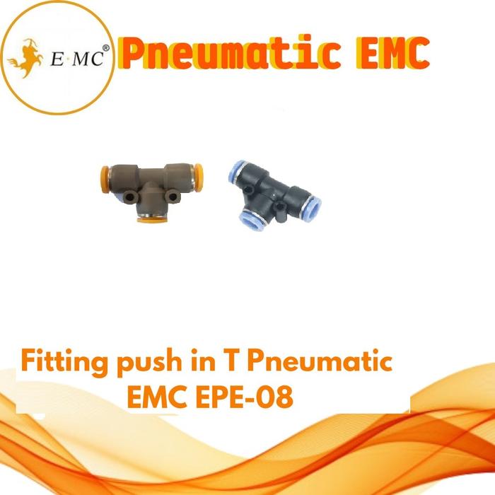 Jual Fitting push in T Pneumatic EMC EPE-08 - Jakarta Barat - Hydraulic ...