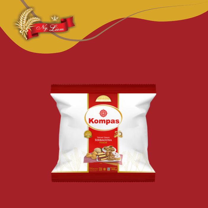 Jual KOMPAS Tepung Terigu Serbaguna Premium - Protein Sedang 500 gram ...