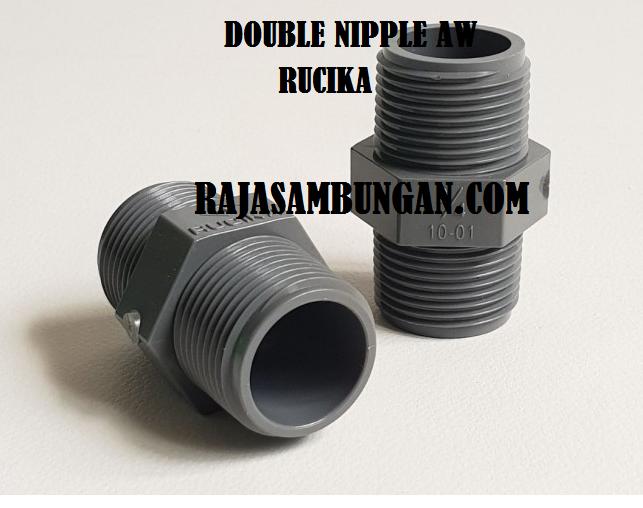Jual Double Nipple 1/2 Inch AW Rucika Sambungan Pipa Paralon Drat Luar Pvc - Kota Depok - raja ...