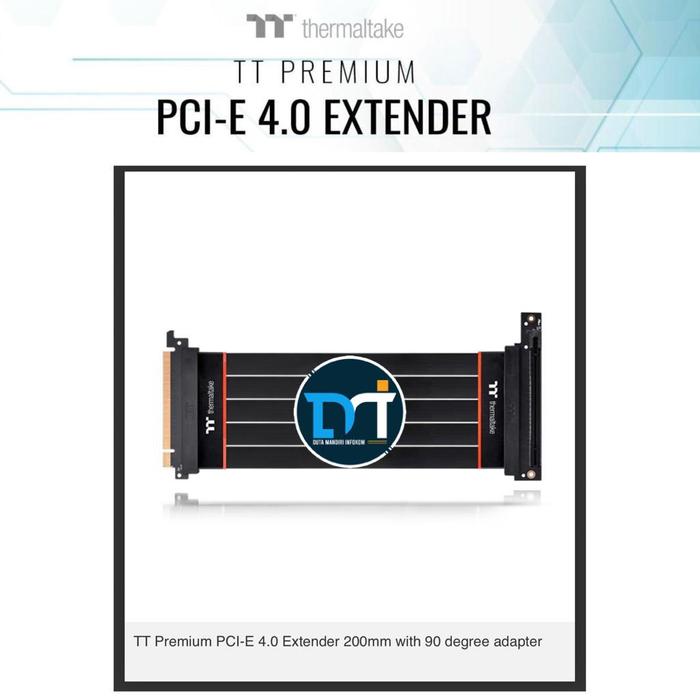 Jual Thermaltake Tt Premium Pcie 4.0 X16 Riser Cable Extender - 300mm ...