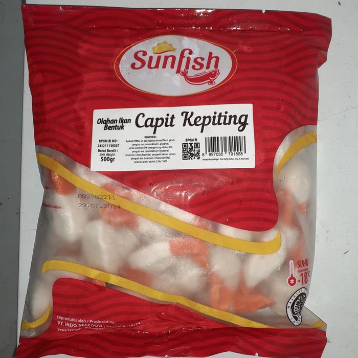 Jual Sunfish Capit Kepiting 500gr - Jakarta Utara - Sunfish Seafood ...
