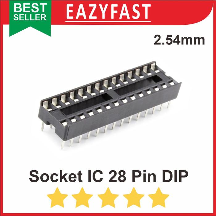 Jual Socket IC 28P 28 P Pin Kaki DIP Skinny Soket Rumah Dudukan Adapter - Kab. Bandung ...