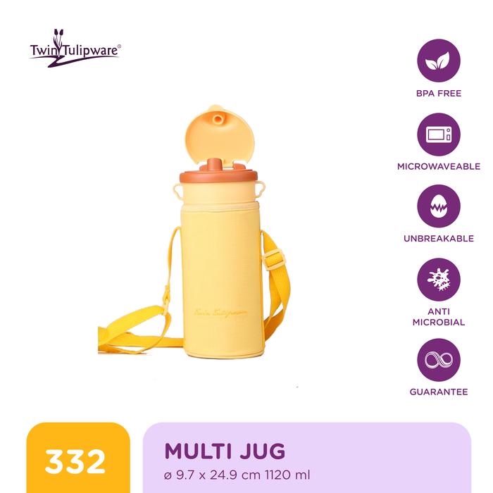 Promo Botol Minum Twin Tulipware Multi Jug 1120 ML - Queen - Kota ...