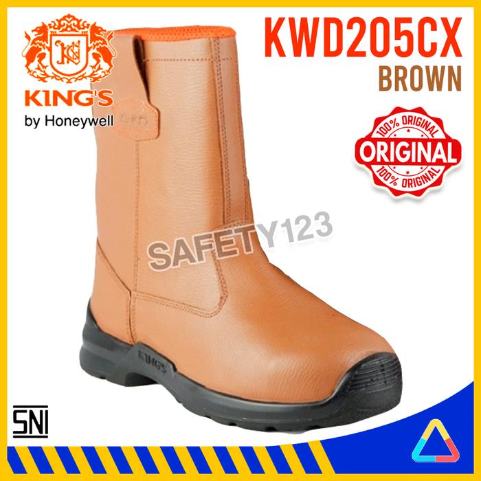 Jual Kings KWD 205CX Sepatu Safety Shoes King's KWD205 Coklat Ori ...
