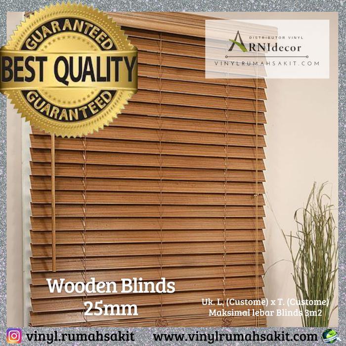 Jual Wooden Blind 25mm Standard Seri SWxx-Kualitas Terbaik Harga ...