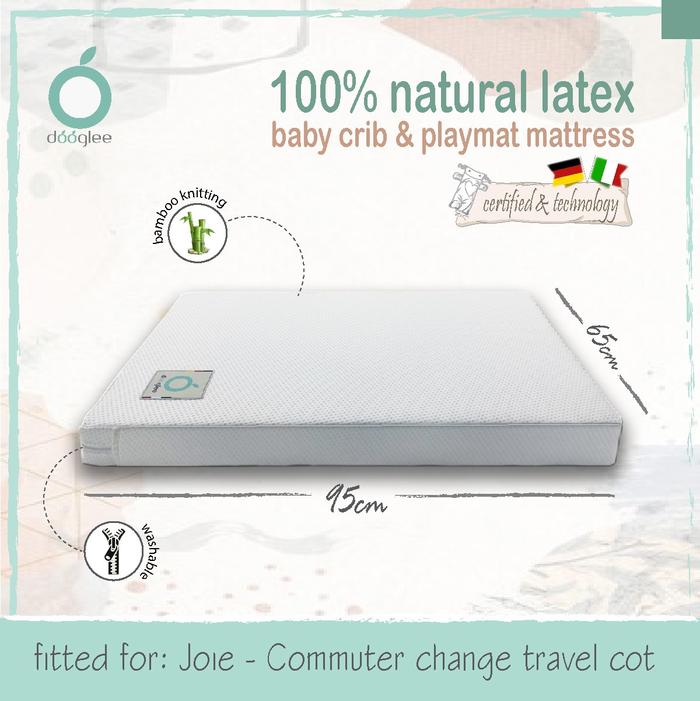 Promo Dooglee - Mattress Latex Fitted For Joie Commuter Travel Cot ...