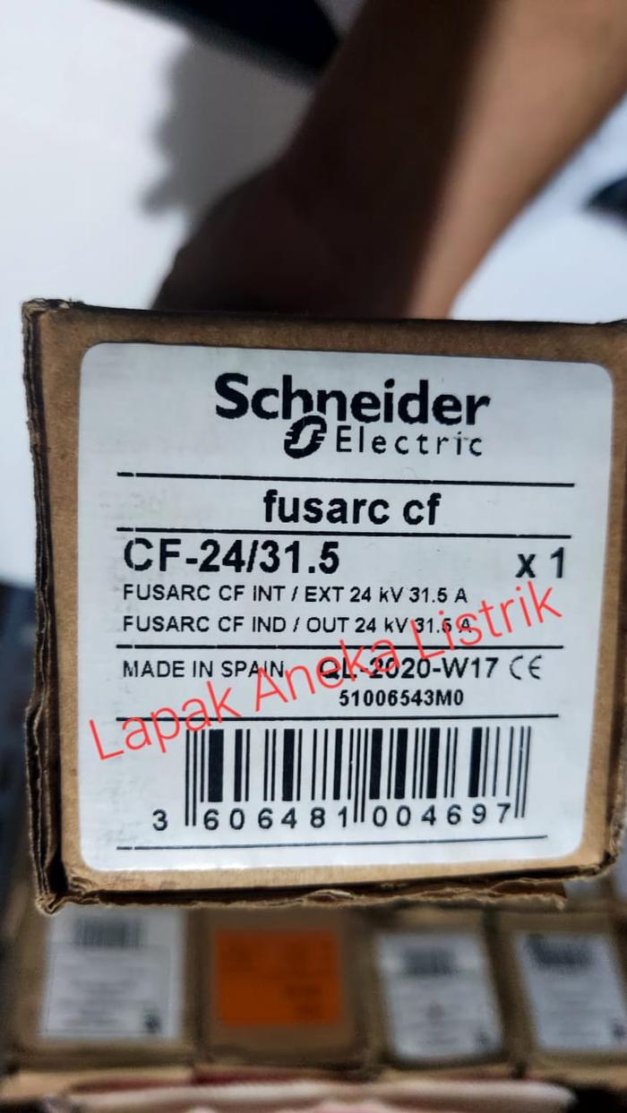 Jual Fuse Fusarc-CF 31,5A 24KV 51006543M0 CF-24/31,5 Schneider - Kota ...
