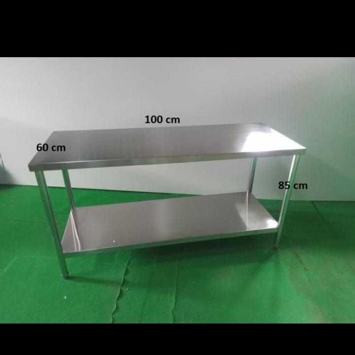 Jual Meja Stainless stell harlen 2 Rak - Kab. Bogor - Aisyah_Stainless ...