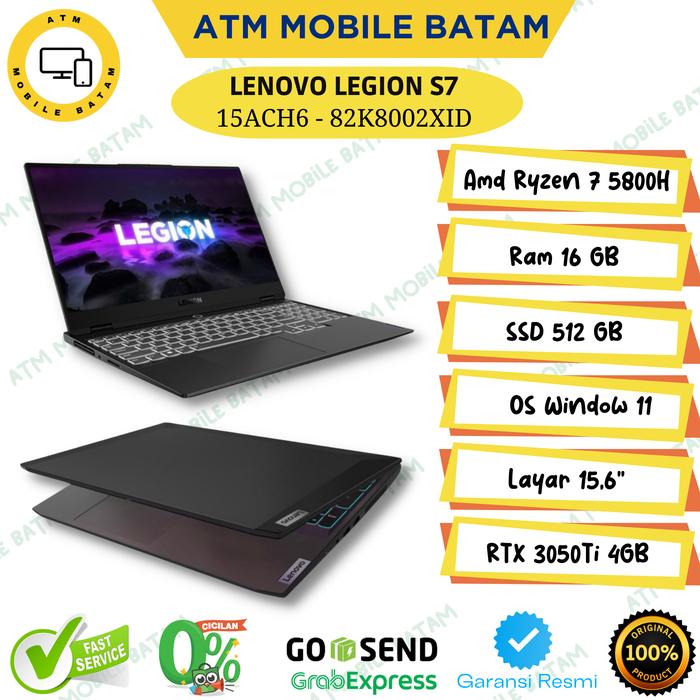 Jual Laptop Lenovo Legion S7 15ACH6 Ryzen 7 5800H 16/512Gb - Kota Batam - ATM MOBILE BATAM ...