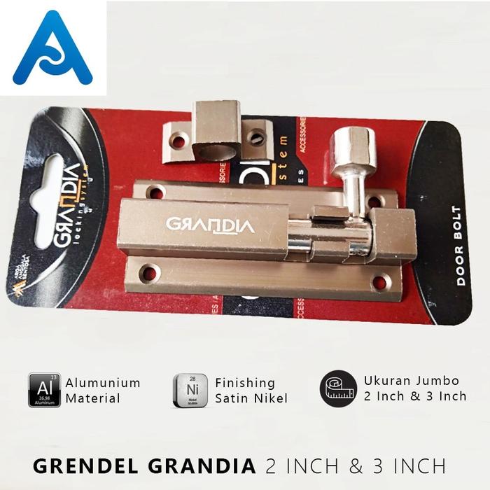 Jual Gerendel Pintu Grendel Jendela Aluminium Grandel Alumunium Grandia ...