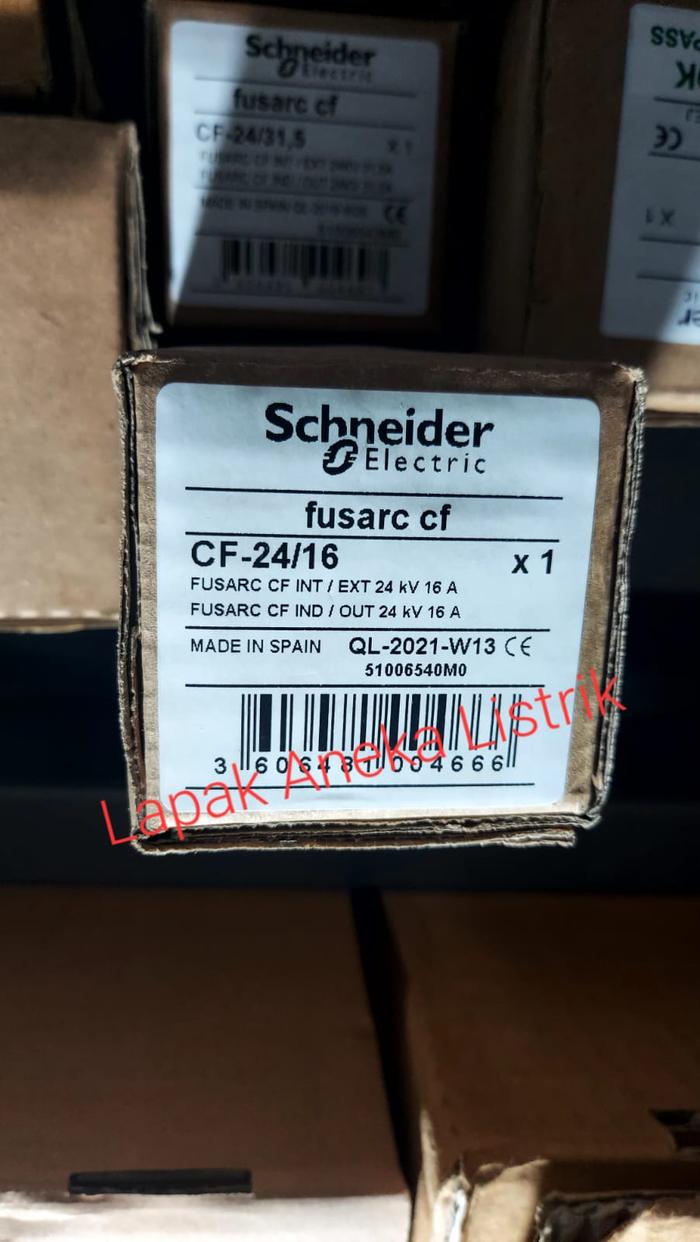 Jual Fuse Fusarc-CF 16A 24KV 51006540M0 CF-24/16 Schneider - Kota ...