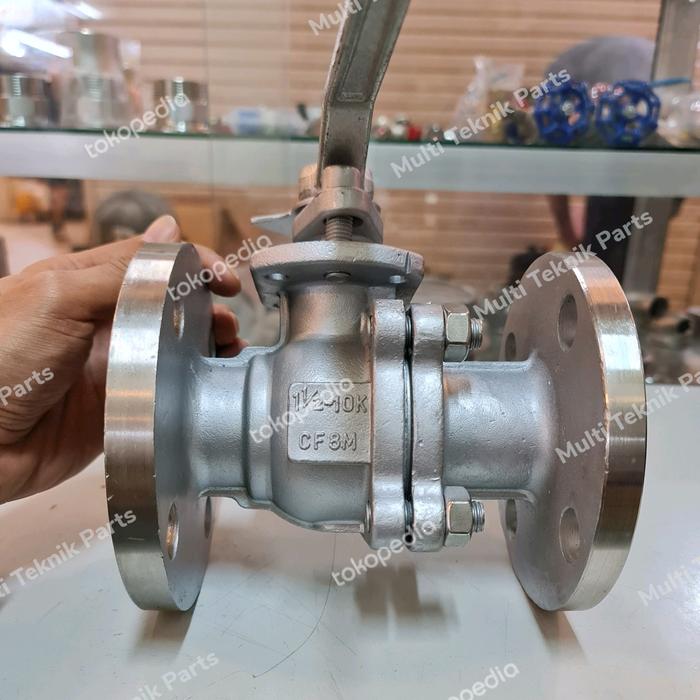 Jual Ball valve stainless 316 Jis 10k 1 1/2" inch DN40 / Ball valve CF8M - Jakarta Barat - Multi ...