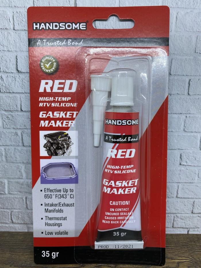 Jual Lem Red Sealant Tube / Lem High Temp Red Silicon KECIL 35gram ...
