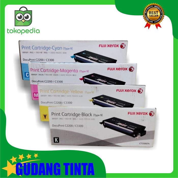 Jual TONER FUJI XEROX DOCUPRINT C2200/C3300 SATU SET ( B,Y,C,M ...