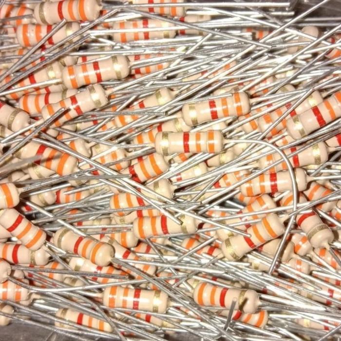 Jual Resistor 3k3ohm 1/2watt Resistor 3k3ohm 1/2watt toleransi - Kab ...