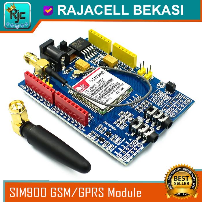 Jual SIM900 GSM GPRS Serial Module for Arduinoo ESP8266 STM32 Quad Band ...