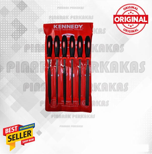 Jual Kennedy.160mm 6 Piece Second Cut Assorted Needle File -KEN0316980K ...