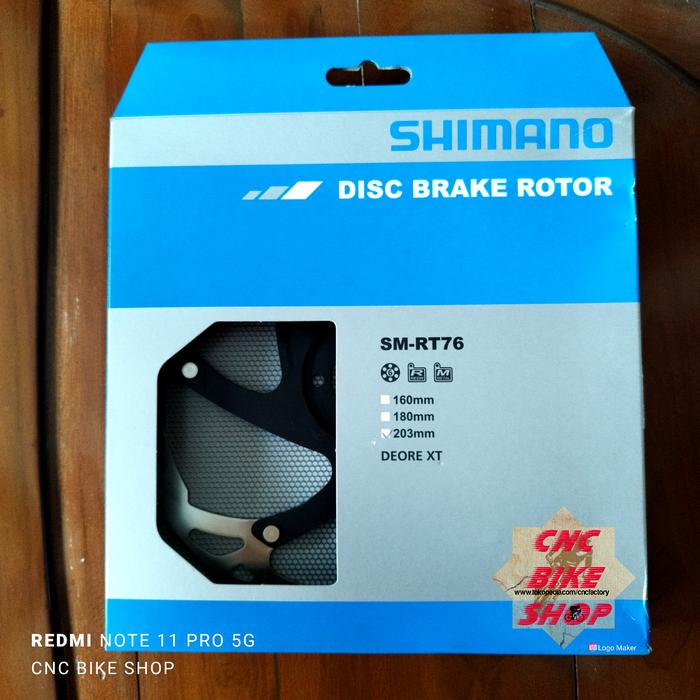 Promo Rotor Disc Brake Shimano Deore Xt Ice Tech Sm Rt76 203mm 8 inch 6 ...
