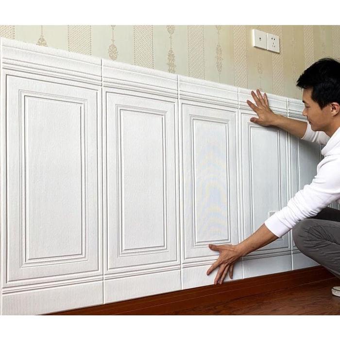Jual Wallpaper 3D Foam Tembok Dinding Motif Pintu Jendela/Stiker Foam ...