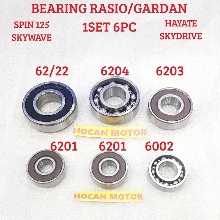 Jual BEARING LAHAR BERING RASIO GARDAN SPIN SKYWAVE SKYDRIVE HAYATE 125 ...