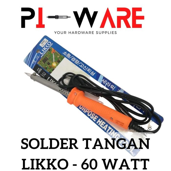 Jual ORIGINAL LIKKO Solder Tangan 60W 60 Watt LQ60N Made in Korea ...