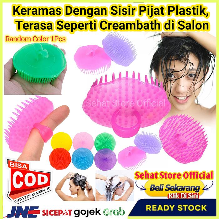 Promo Alat Pijat Pala Sisir Plastik Sikat Kramas Krimbat Kulit Rambut ...