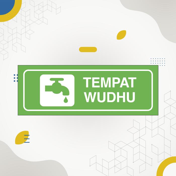 Jual Stiker TEMPAT WUDHU (ukuran 28 cm x 10 cm) - Kota Depok - CF ...