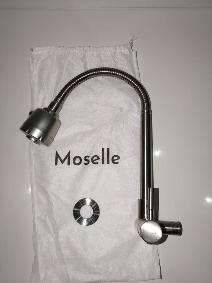Jual Moselle Kran Dapur Flexible Tembok Bak Cuci Piring Model Bulat ...