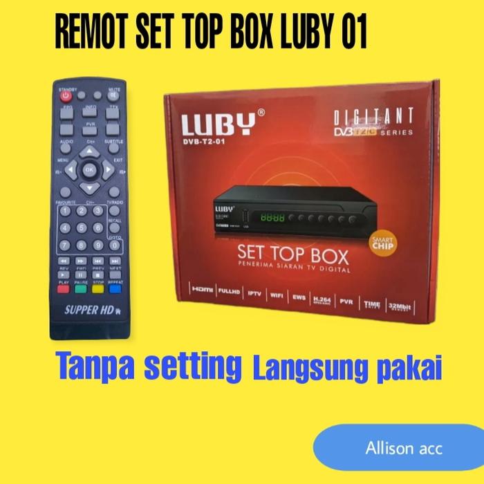 Jual REMOT LUBY SET TOP BOX LUBY STB LUBY DVBT2 01 - Kab. Cilacap - Allison acc | Tokopedia
