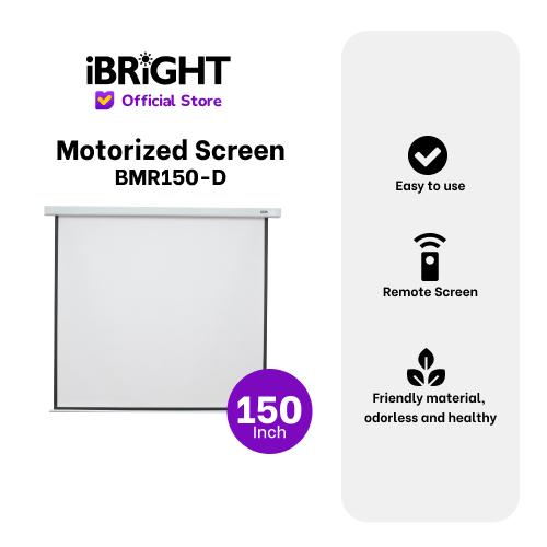 Jual iBright Motorized Screen BMR150-D 150 Inch Ukuran 305x228 ...