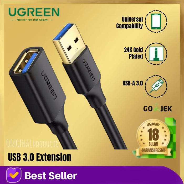 Jual Ugreen Kabel Extension Usb 3.0 Male To Female 5gbps Cowo Ke Cewe ...