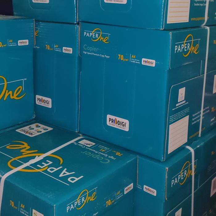 Jual Kertas HVS paper one A4 70 gram harga 1box isi 5 rim - Jakarta Pusat - TALENTA STATIONERY ...